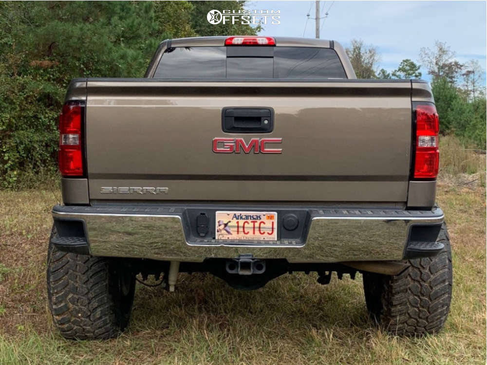 2014 GMC Sierra 1500 with 24x16 -99 Fuel Cleaver D240 and 37/13.5R24 ...