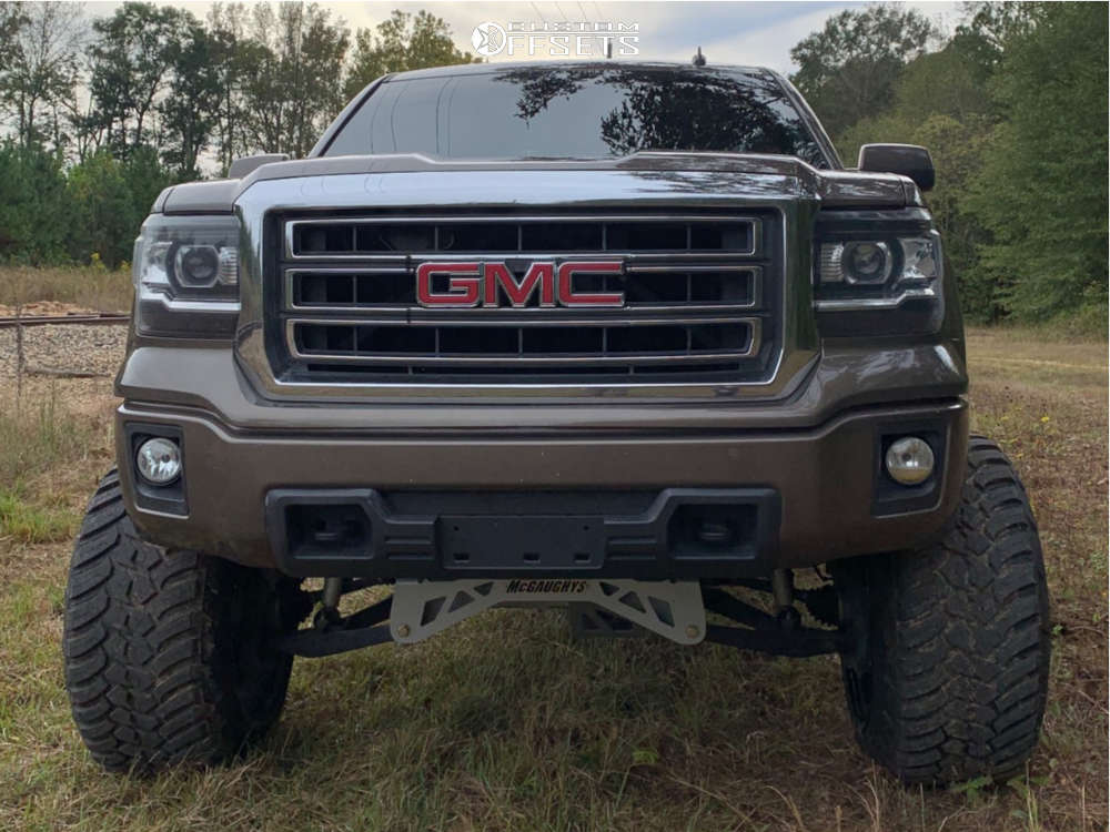 2014 GMC Sierra 1500 with 24x16 -99 Fuel Cleaver D240 and 37/13.5R24 ...