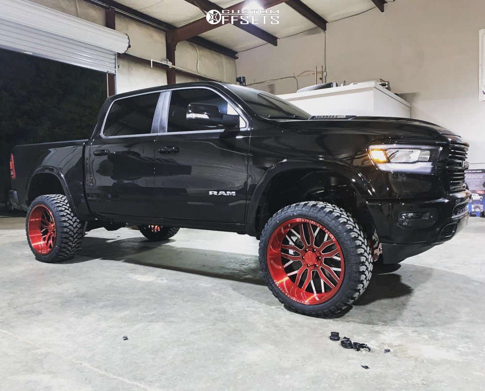2019 Ram 1500 with 24x12 -44 Axe Offroad Ax1.2 and 35/12.5R24 RBP ...