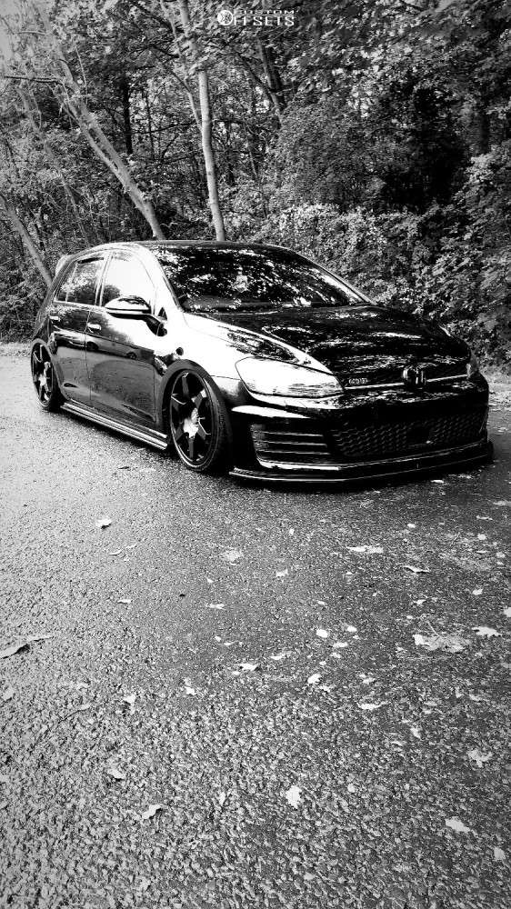 2015 Volkswagen Golf with 19x8.5 45 Rotiform Six and 225/35R19 ...