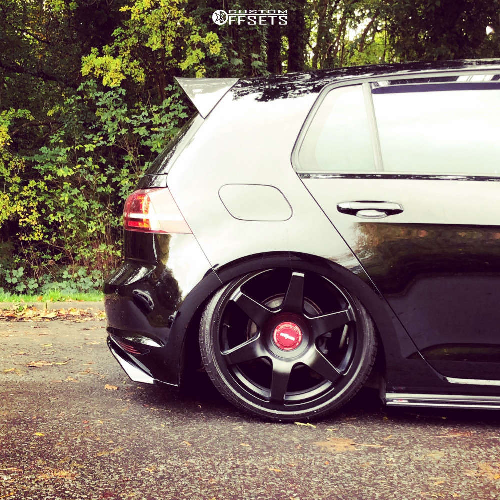 2015 Volkswagen Golf with 19x8.5 45 Rotiform Six and 225/35R19 ...