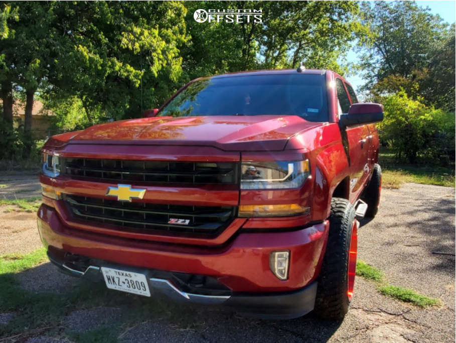 2018 Chevrolet Silverado 1500 with 20x12 -44 TIS 544rm and 31/11.5R20 ...