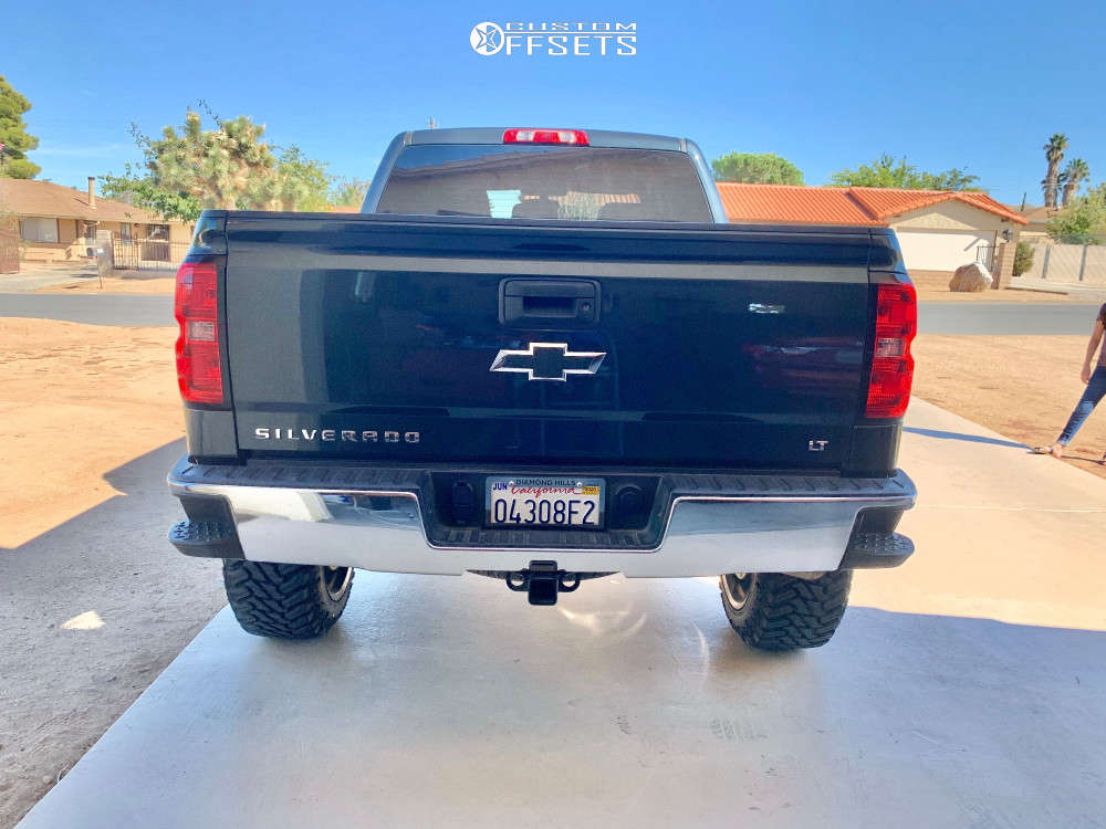 2017 Chevrolet Silverado 1500 with 22x12 -44 Hostile Alpha and 35/12.5R22 Atturo Trail Blade Mt ...