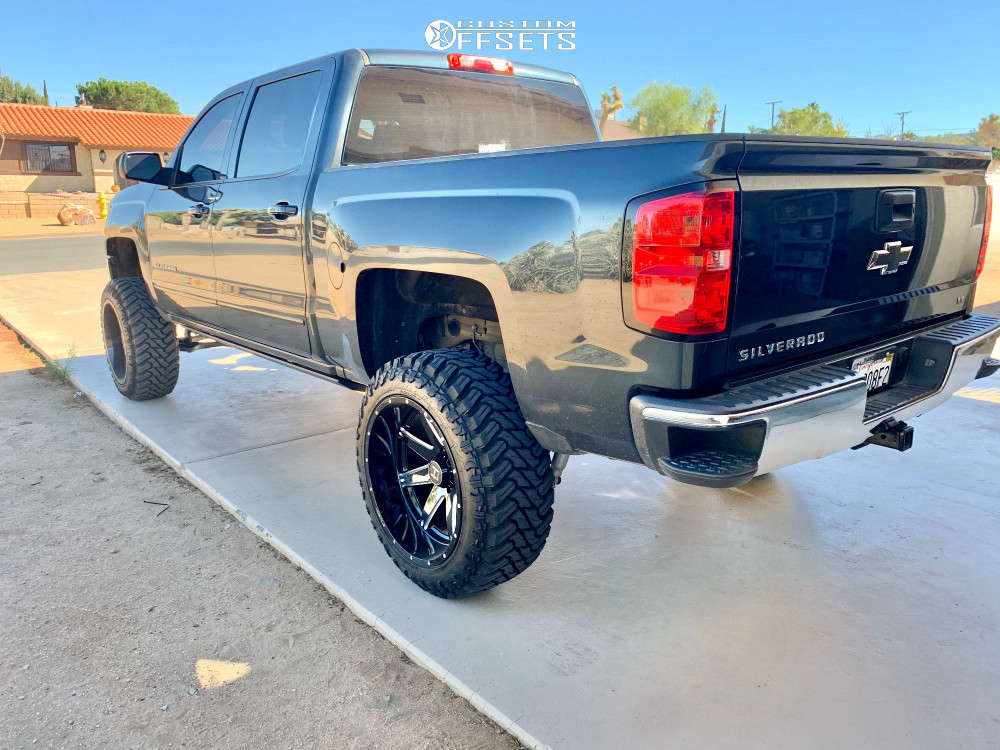 2017 Chevrolet Silverado 1500 with 22x12 -44 Hostile Alpha and 35/12.5R22 Atturo Trail Blade Mt ...