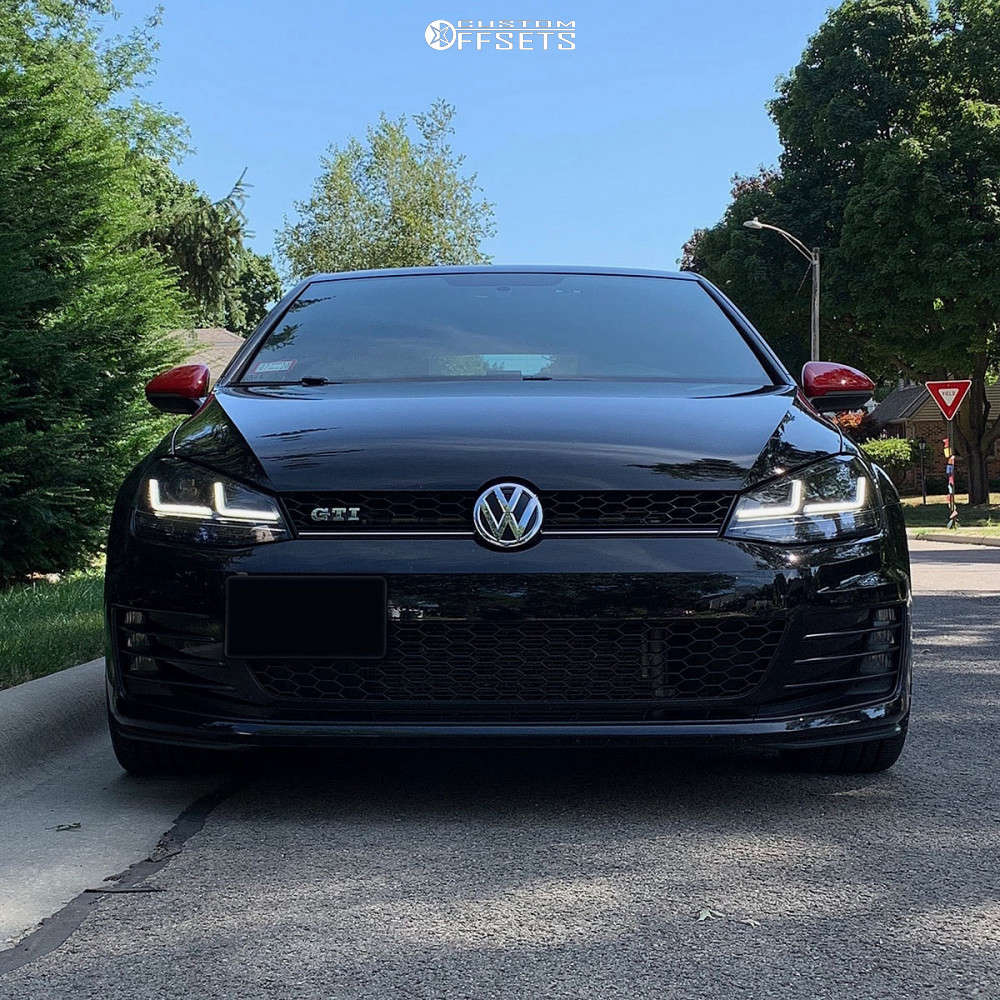 2016 Volkswagen GTI with 18x8.5 45 Rotiform Tmb and 255/35R18 Pirelli ...