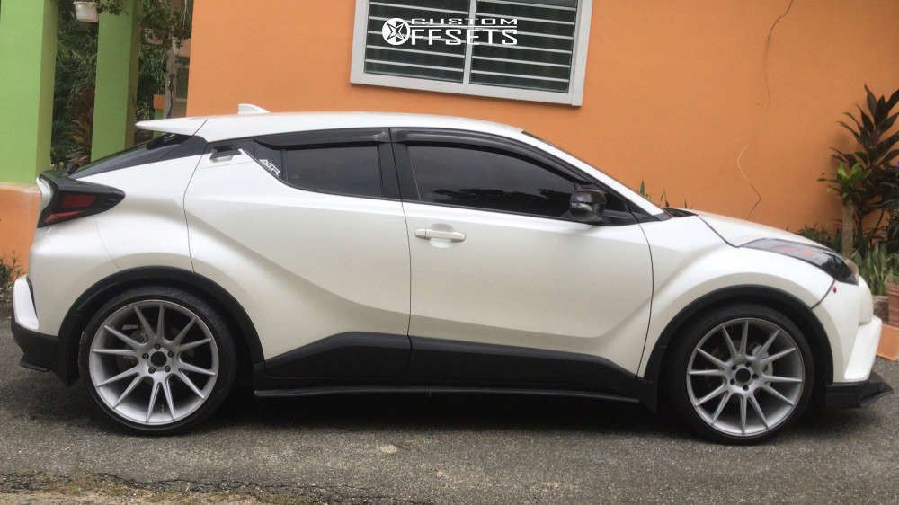 2018 Toyota C-HR with 20x9 38 Niche Vicenza and 245/35R20 Continental A/t Sport and Lowering ...