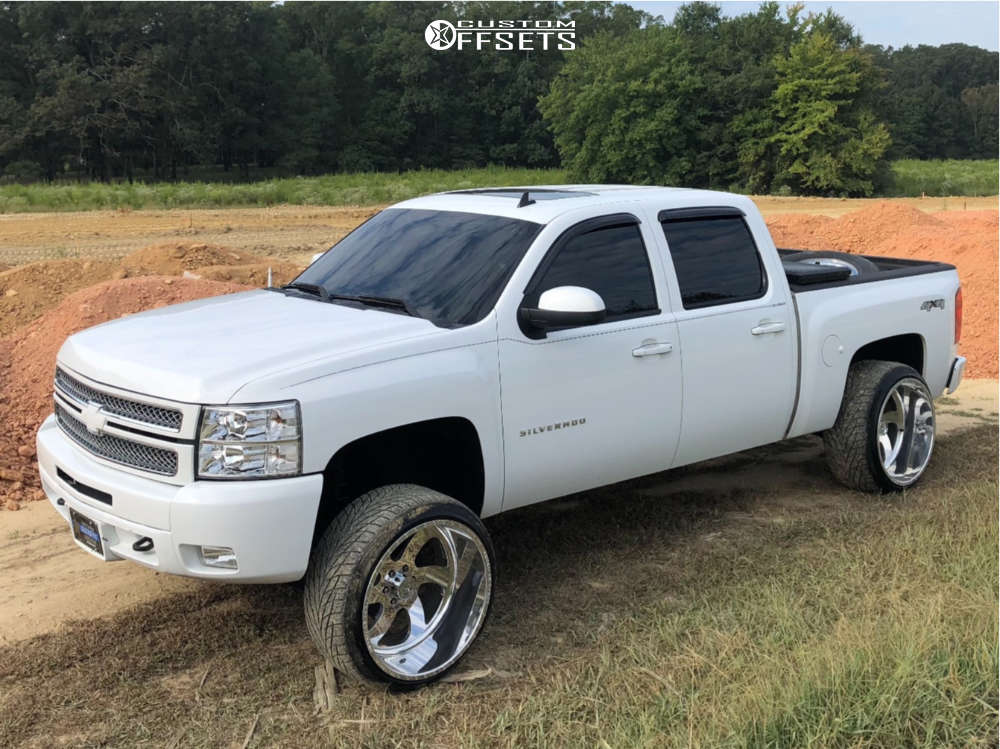 2013 Chevrolet Silverado 1500 with 24x14 -73 American Force Blade Ss8 ...
