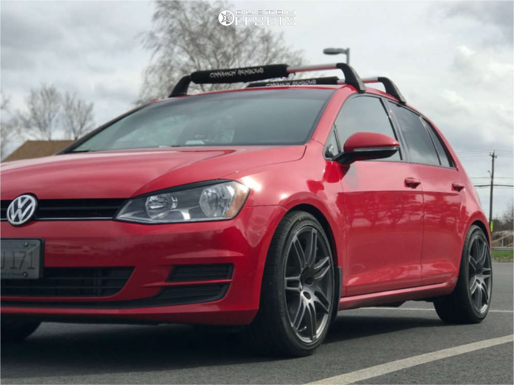 2016 Volkswagen Golf with 18x8 35 VMR V708 and 235/40R18 Nexen N Priz ...
