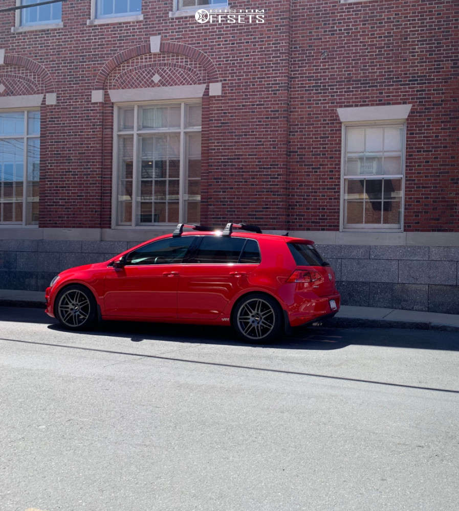 2016 Volkswagen Golf with 18x8 35 VMR V708 and 235/40R18 Nexen N Priz ...