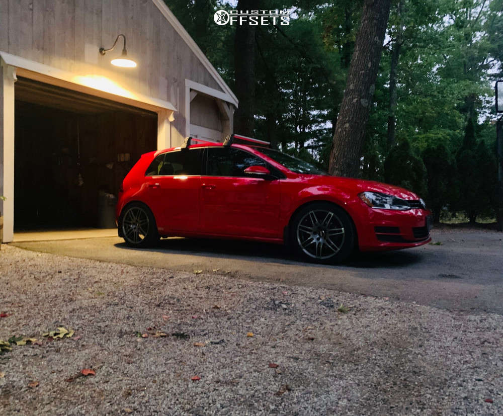 2016 Volkswagen Golf with 18x8 35 VMR V708 and 235/40R18 Nexen N Priz ...