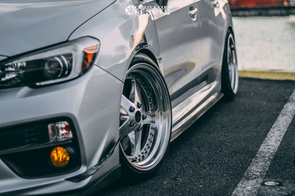 2015 Subaru WRX with 19x9.5 35 ESR SR04 and 245/35R19 Nexen Nfera Su1 ...