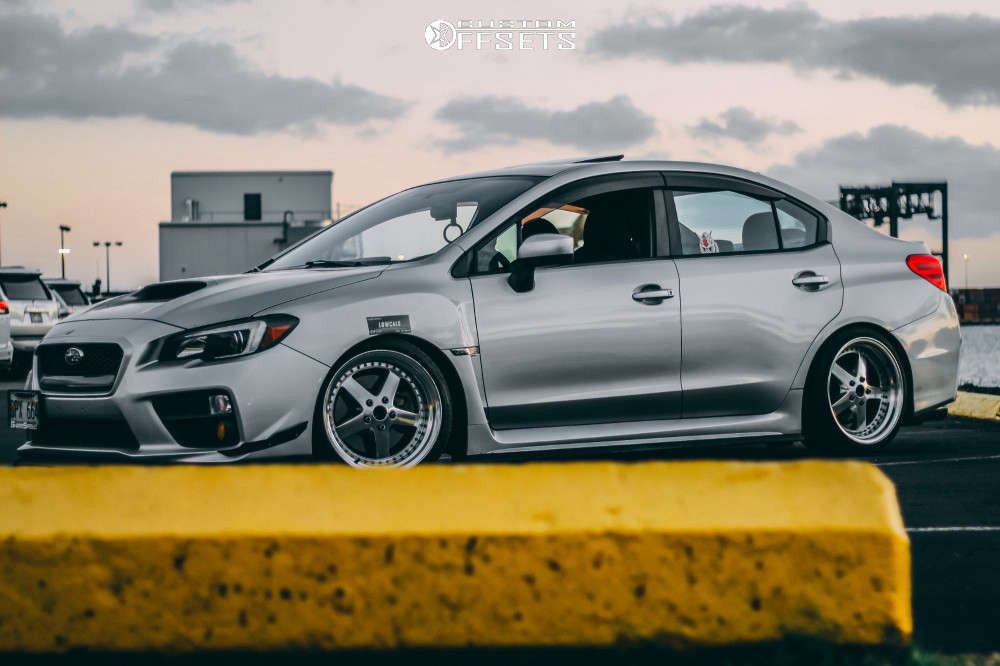 2015 Subaru WRX with 19x9.5 35 ESR SR04 and 245/35R19 Nexen Nfera Su1 ...