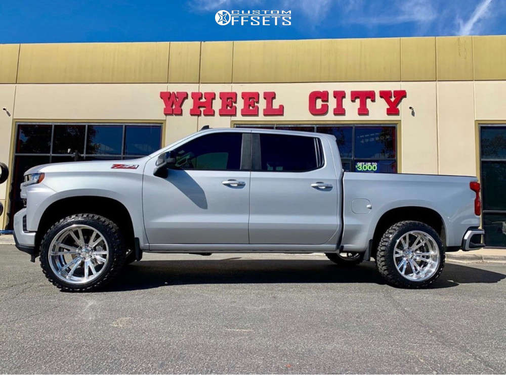 2019 Chevrolet Silverado 1500 with 22x12 -51 Intro Infamous Concave and ...
