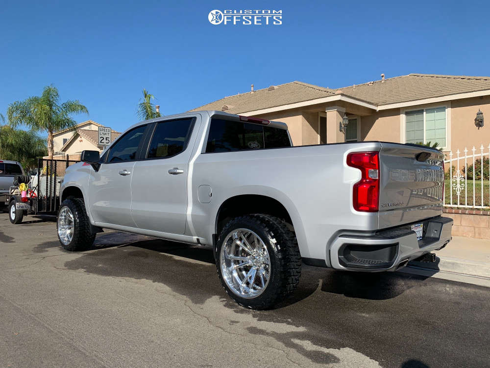 2019 Chevrolet Silverado 1500 with 22x12 -51 Intro Infamous Concave and ...