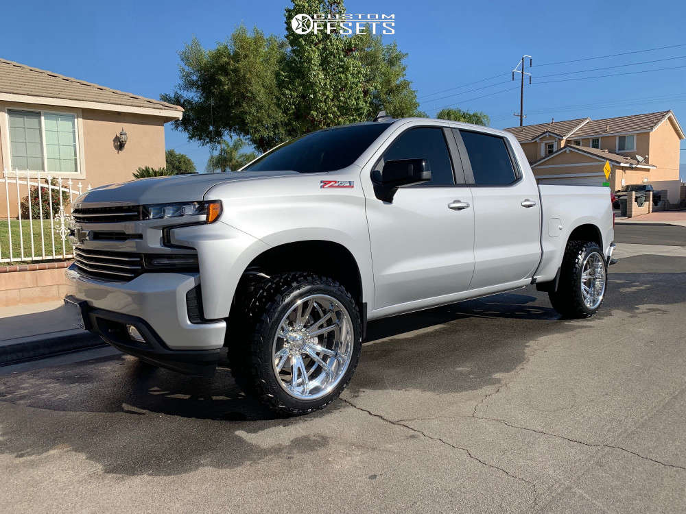 2019 Chevrolet Silverado 1500 with 22x12 -51 Intro Infamous Concave and ...