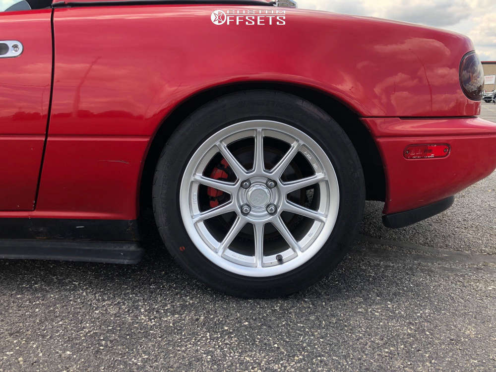 1995 Mazda MX-5 Miata with 15x8 36 TR Motorsport C3M and 225/45R15 ...