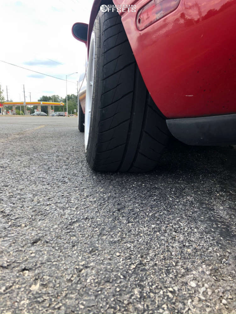 1995 Mazda MX-5 Miata with 15x8 36 TR Motorsport C3M and 225/45R15 ...