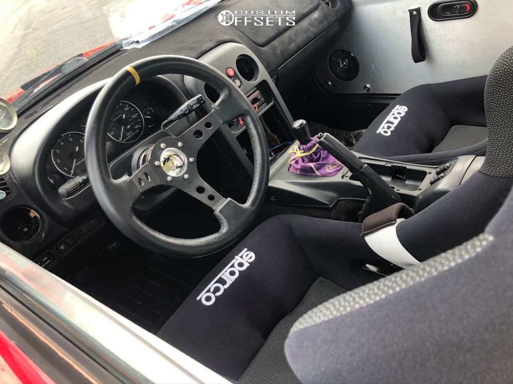 1995 Mazda MX-5 Miata with 15x8 36 TR Motorsport C3M and 225/45R15 ...