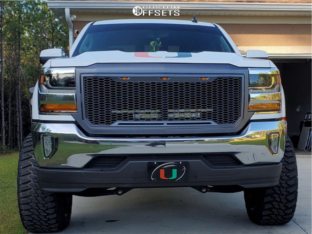 2017 Chevrolet Silverado 1500 with 22x12 -44 RBP Silencer and 35/12 ...