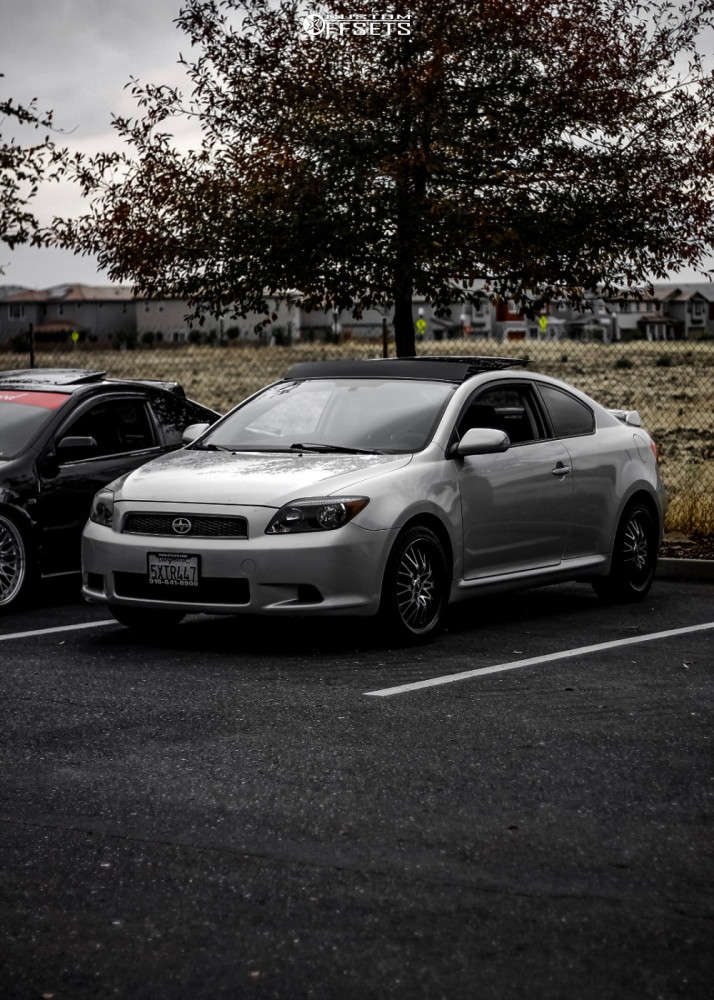 2007 Scion TC with 17x8 45 Konig Lace and 215/45R17 Yokohama Advan ...