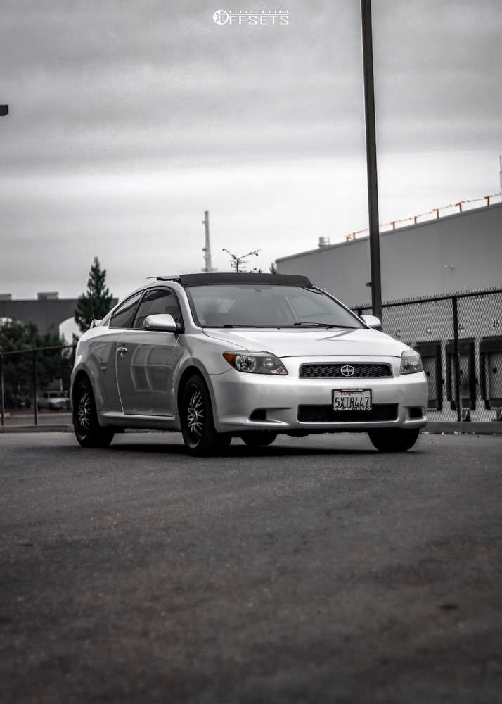 2007 Scion TC with 17x8 45 Konig Lace and 215/45R17 Yokohama Advan ...