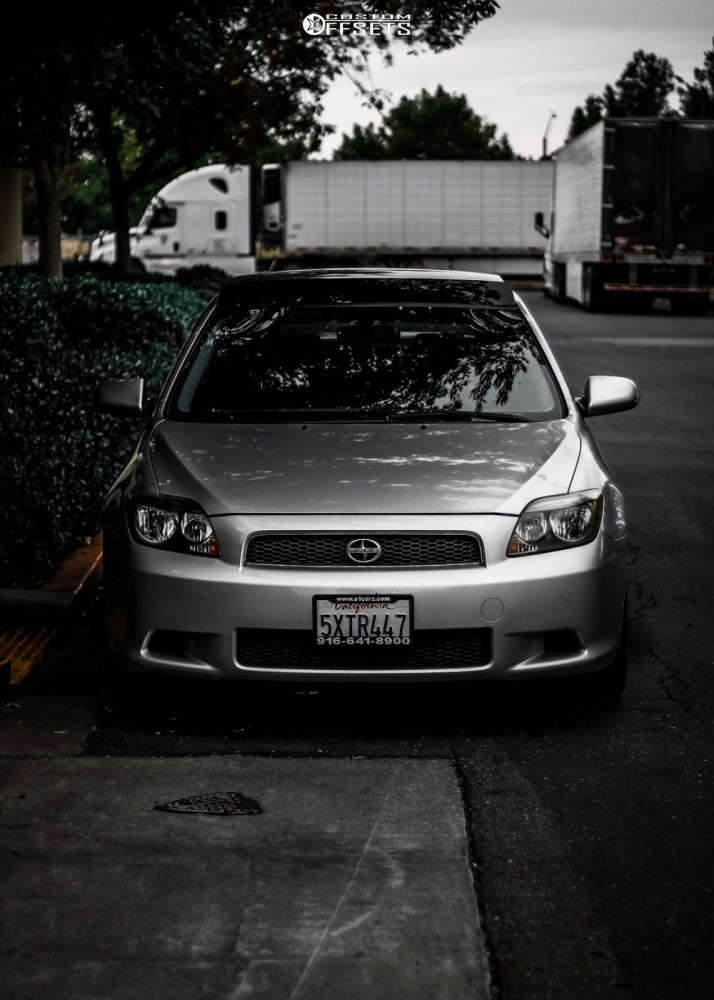 2007 Scion TC with 17x8 45 Konig Lace and 215/45R17 Yokohama Advan ...