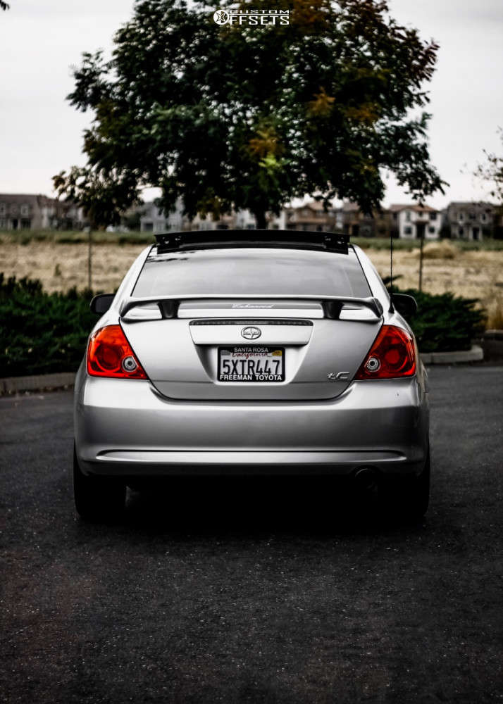2007 Scion TC with 17x8 45 Konig Lace and 215/45R17 Yokohama Advan ...
