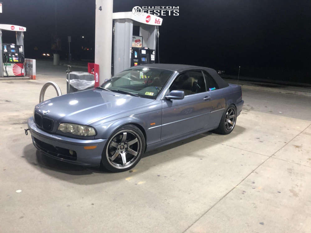 2002 BMW 325Ci with 18x9.5 30 Volk Te37sl and 255/40R18 Atlas Force Uhp ...