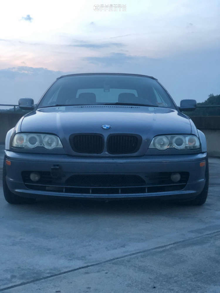 2002 BMW 325Ci with 18x9.5 30 Volk Te37sl and 255/40R18 Atlas Force Uhp ...