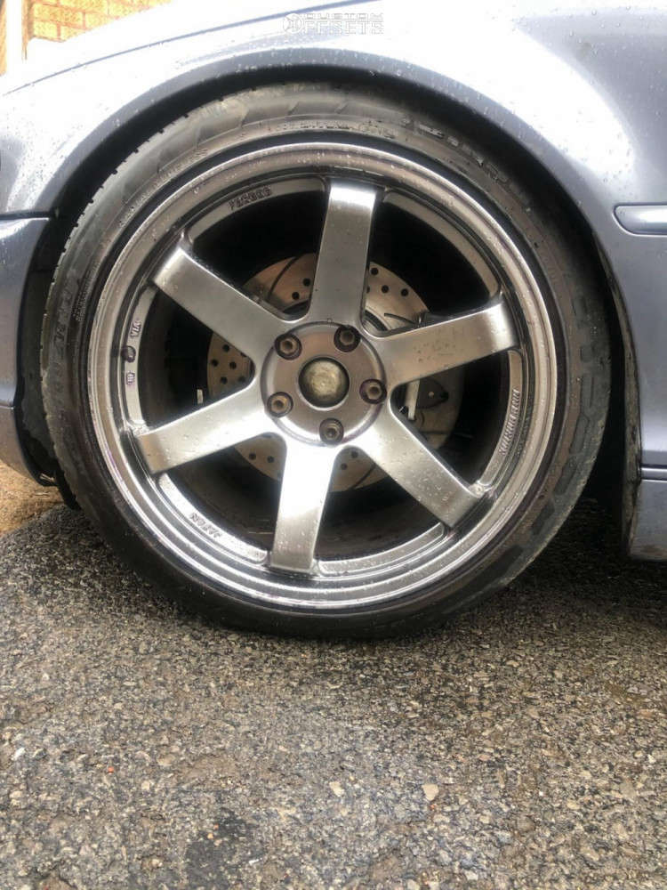 2002 BMW 325Ci with 18x9.5 30 Volk Te37sl and 255/40R18 Atlas Force Uhp ...