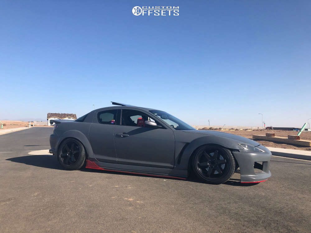2004 Mazda RX-8 with 18x8 40 Rota Grid and 215/40R18 Lionhart Lh-503 ...