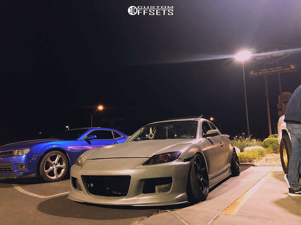 2004 Mazda RX-8 with 18x8 40 Rota Grid and 215/40R18 Lionhart Lh-503 ...