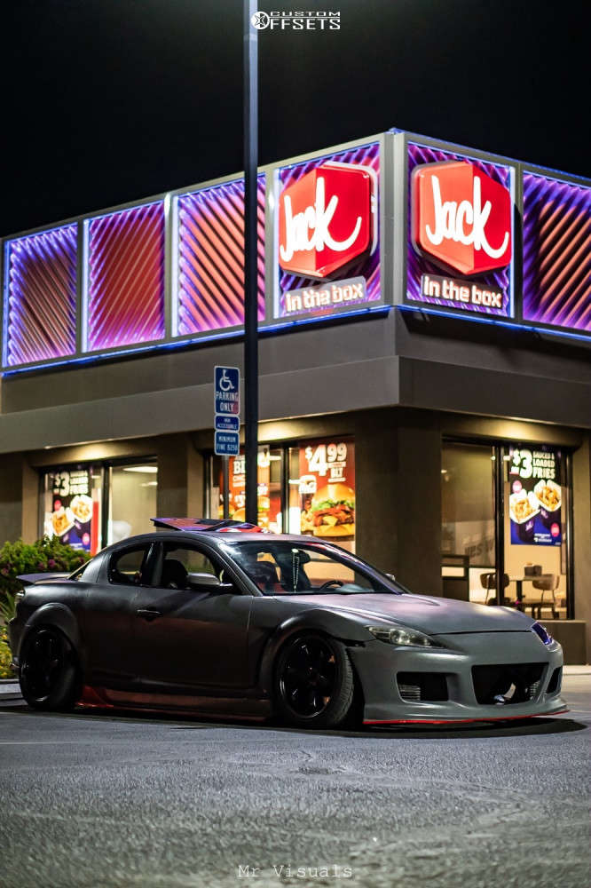 2004 Mazda RX-8 with 18x8 40 Rota Grid and 215/40R18 Lionhart Lh-503 ...
