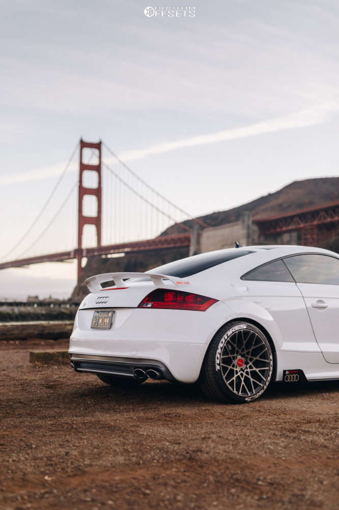 2010 Audi TT Quattro with 18x9.5 25 Rotiform Blq and 245/35R18 Toyo ...