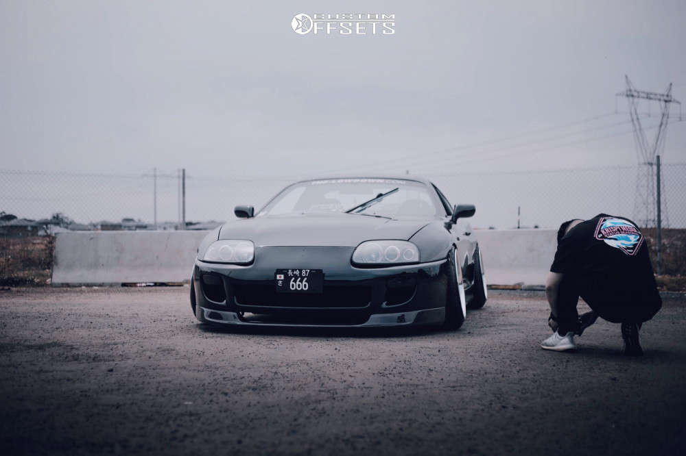 1993 Toyota Supra with 18x10 12 SSR Agle Minerva and 225/40R18 Nitto ...