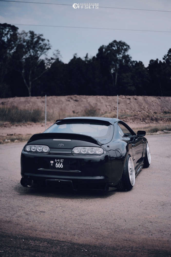 1993 Toyota Supra with 18x10 12 SSR Agle Minerva and 225/40R18 Nitto ...