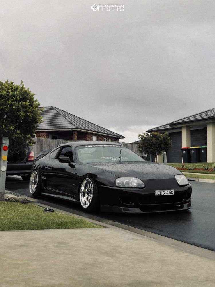 1993 Toyota Supra with 18x10 12 SSR Agle Minerva and 225/40R18 Nitto ...