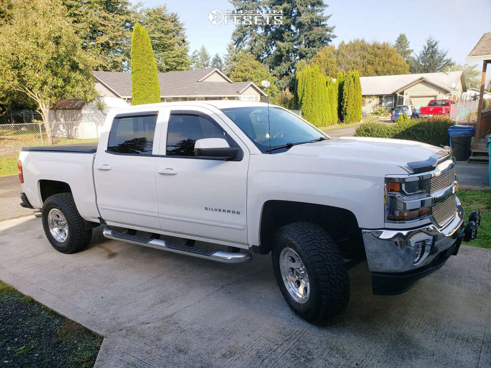 2017 Chevrolet Silverado 1500 with 17x9 -12 American Racing Ar172 and ...