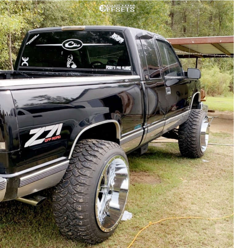 1998 Chevrolet K1500 with 24x14 -75 Fuel Maverick and 35/12.5R24 RBP ...