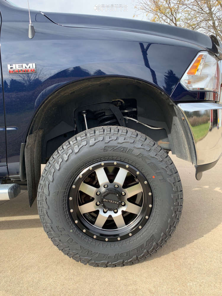 2014 Ram 3500 with 18x9 18 Raceline Defender and 295/70R18 Falken ...