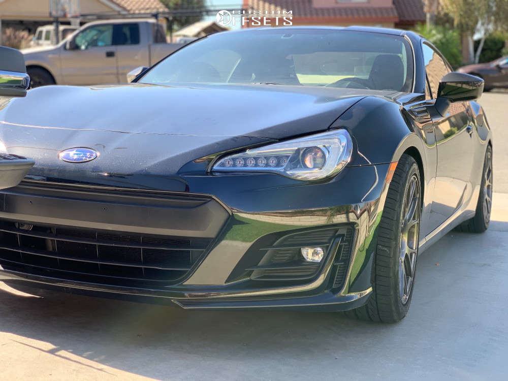 2017 Subaru BRZ with 17x9 40 Konig Ampliform and 245/75R17 Nitto Nt555 and Lowering Springs ...