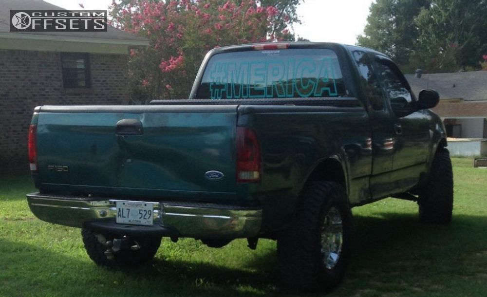 1997 Ford F-150 with 17x9 -12 American Racing ATX AX181 and 35/12.5R17 ...