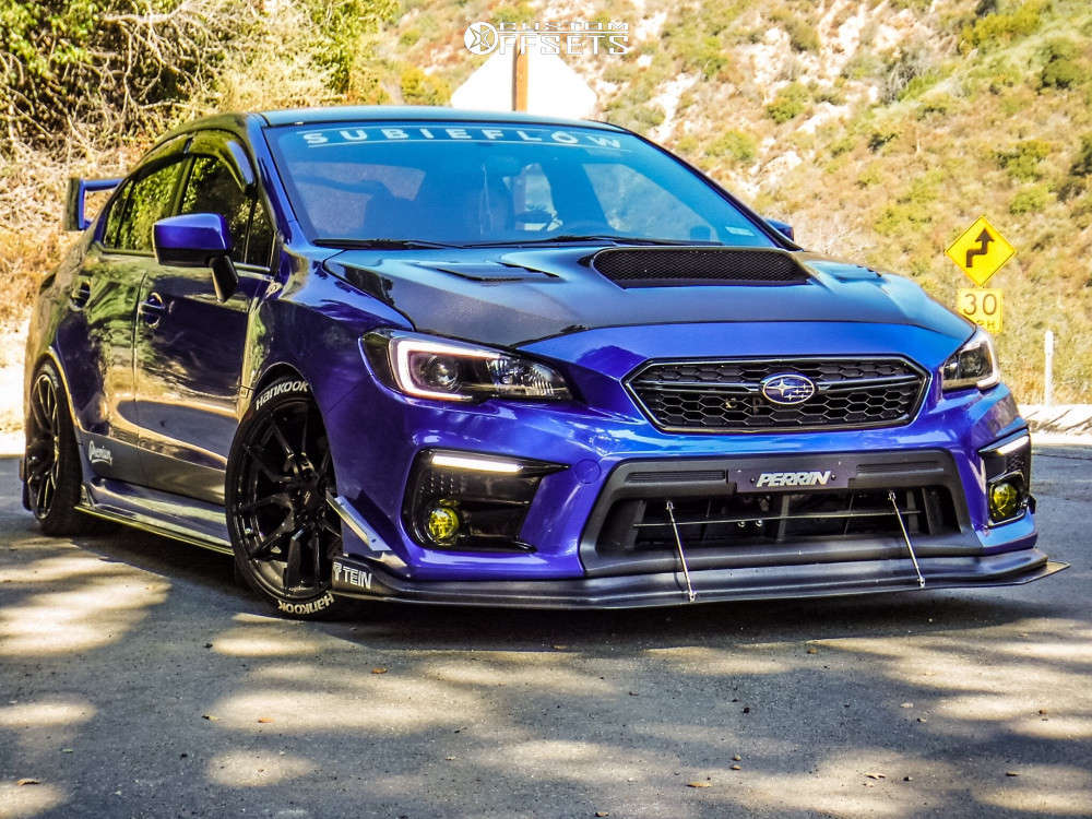 2018 Subaru WRX with 18x9.5 35 Option Lab R716 and 255/35R18 Hankook ...
