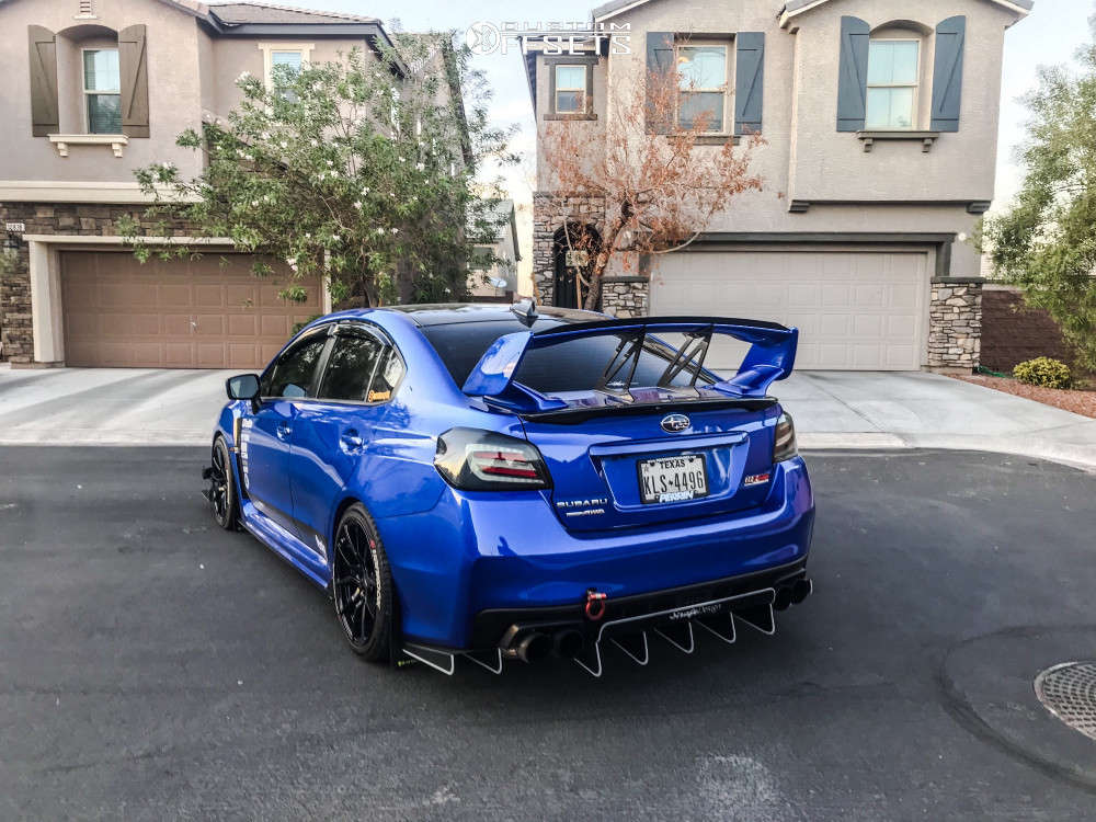 2018 Subaru WRX with 18x9.5 35 Option Lab R716 and 255/35R18 Hankook ...