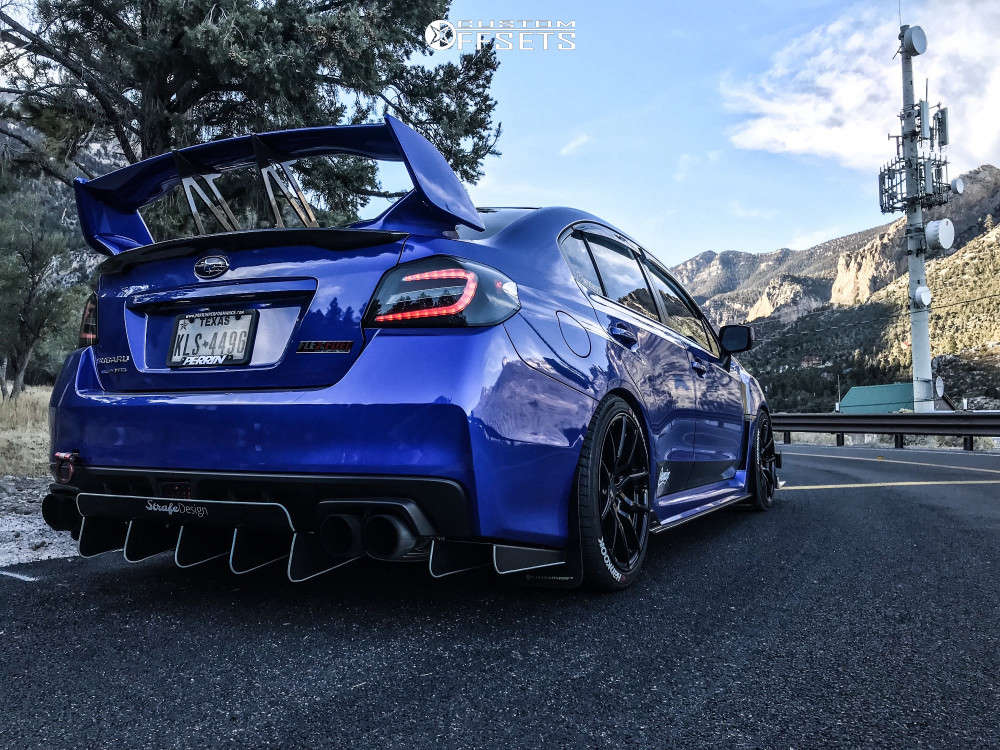 2018 Subaru WRX with 18x9.5 35 Option Lab R716 and 255/35R18 Hankook ...