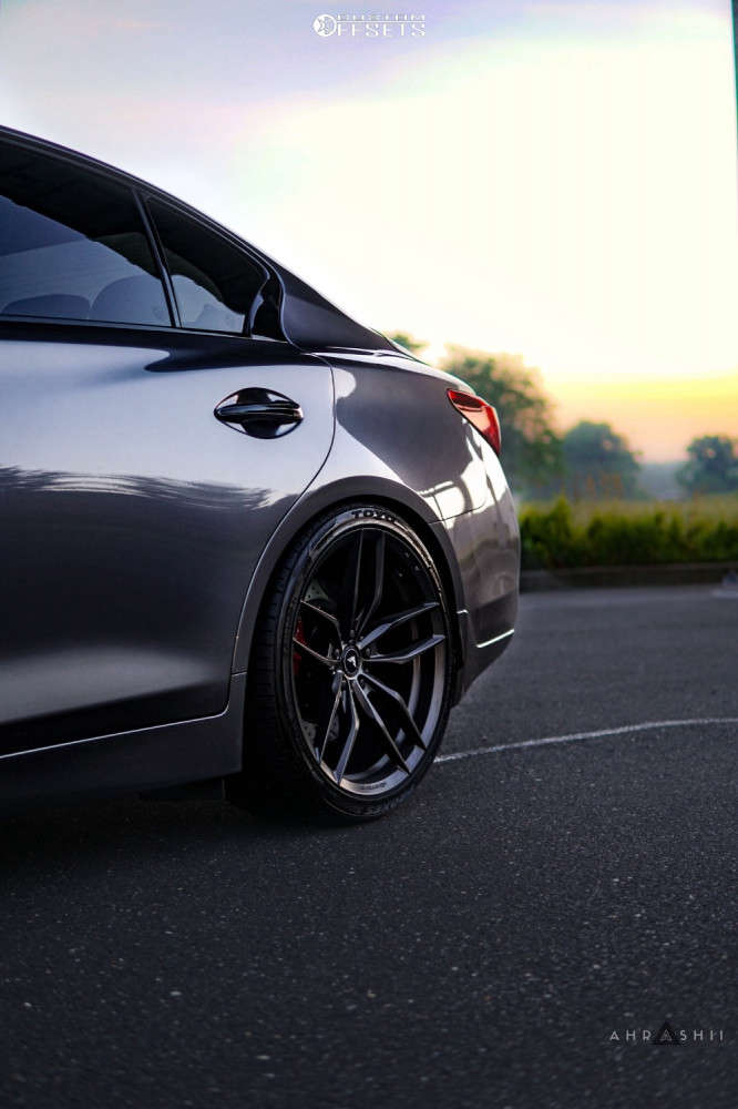 2019 INFINITI Q50 with 20x10 40 Vorsteiner V-ff105 and 285/30R20 ...