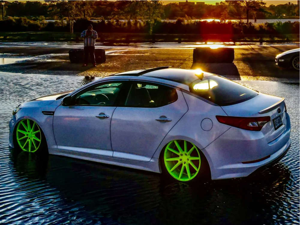 2013 Kia Optima with 20x8.5 44 Vossen Vfs1 and 225/35R20 Zeetex Hp1000 ...