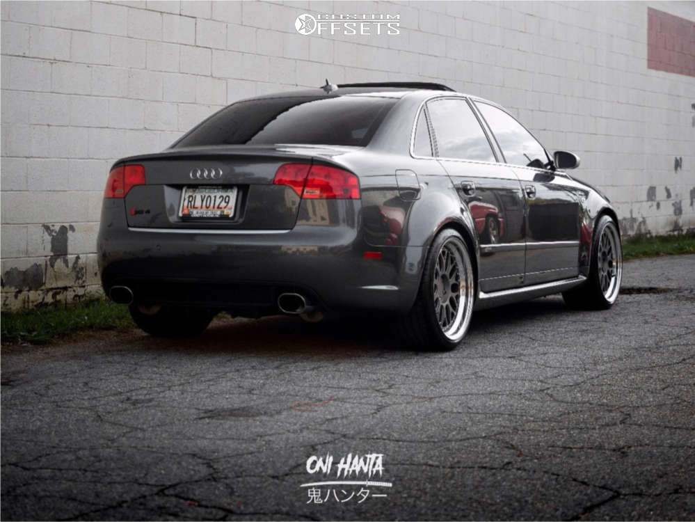 2007 Audi RS4 with 19x10 28 Rotiform Forged DAB and 265/30R19 Michelin ...