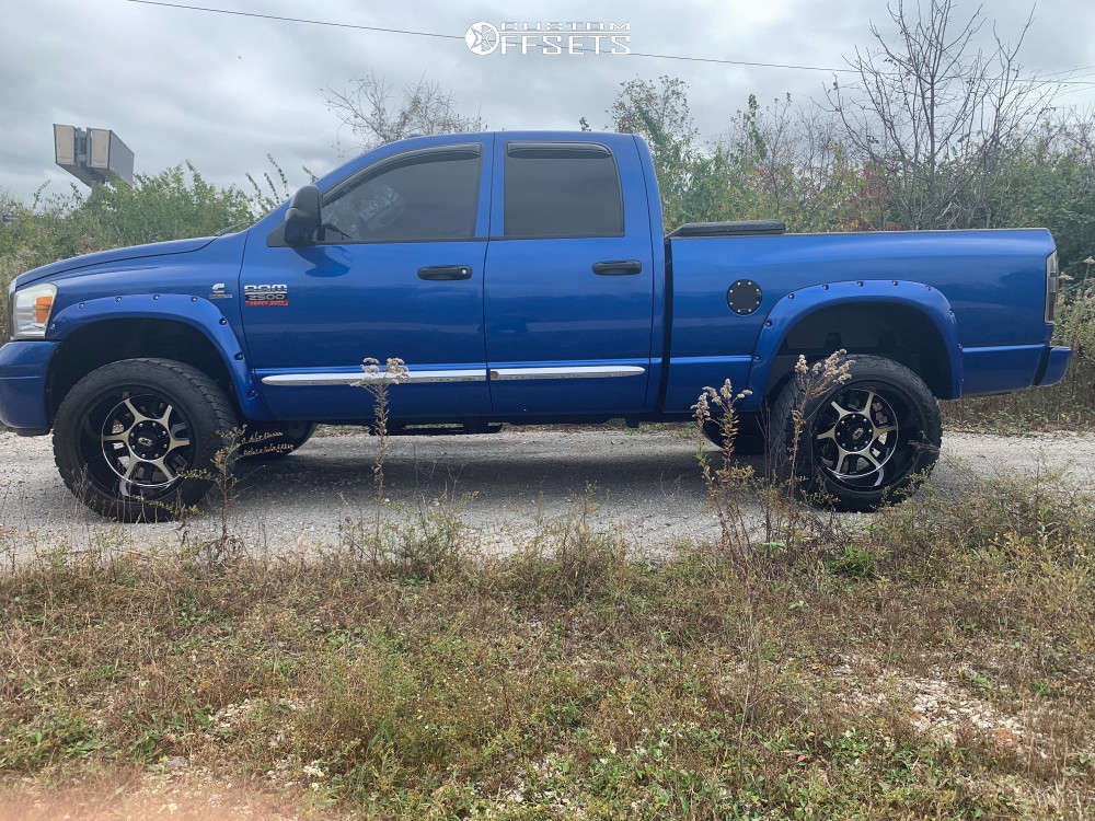 2009 Dodge Ram 2500 with 20x12 -51 Vision Split and 285/55R20 Nitto ...