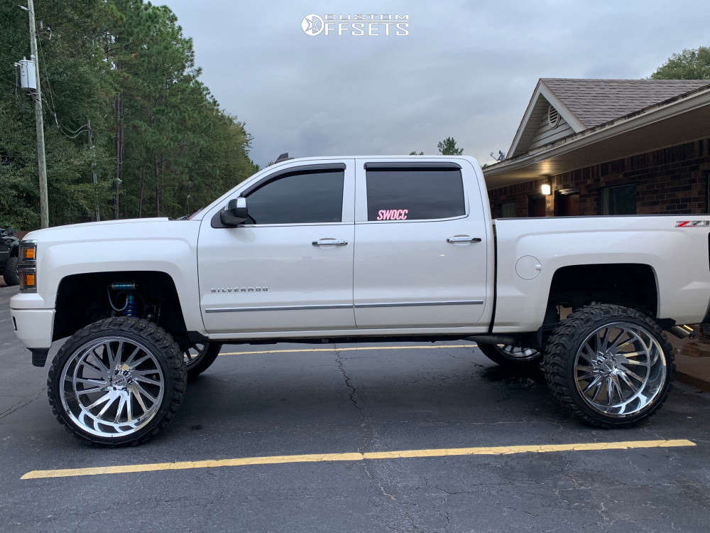 2015 Chevrolet Silverado 1500 with 26x14 -72 Tuff T2a and 37/13.5R26 ...
